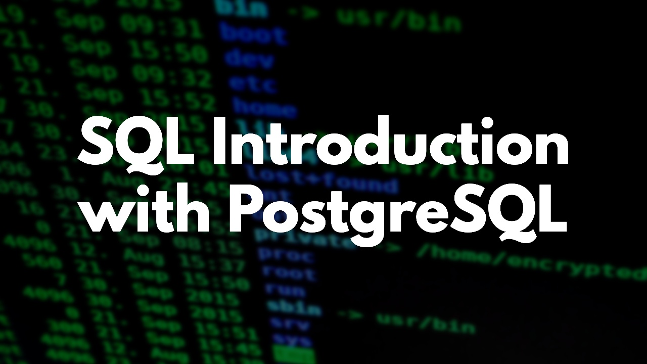 Sql Introduction With Postgresql Example Gorails